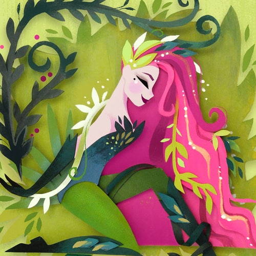 Ivy Lady : Fine Art Print - Etsy