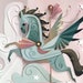 Carousel Pegasus Print | Etsy
