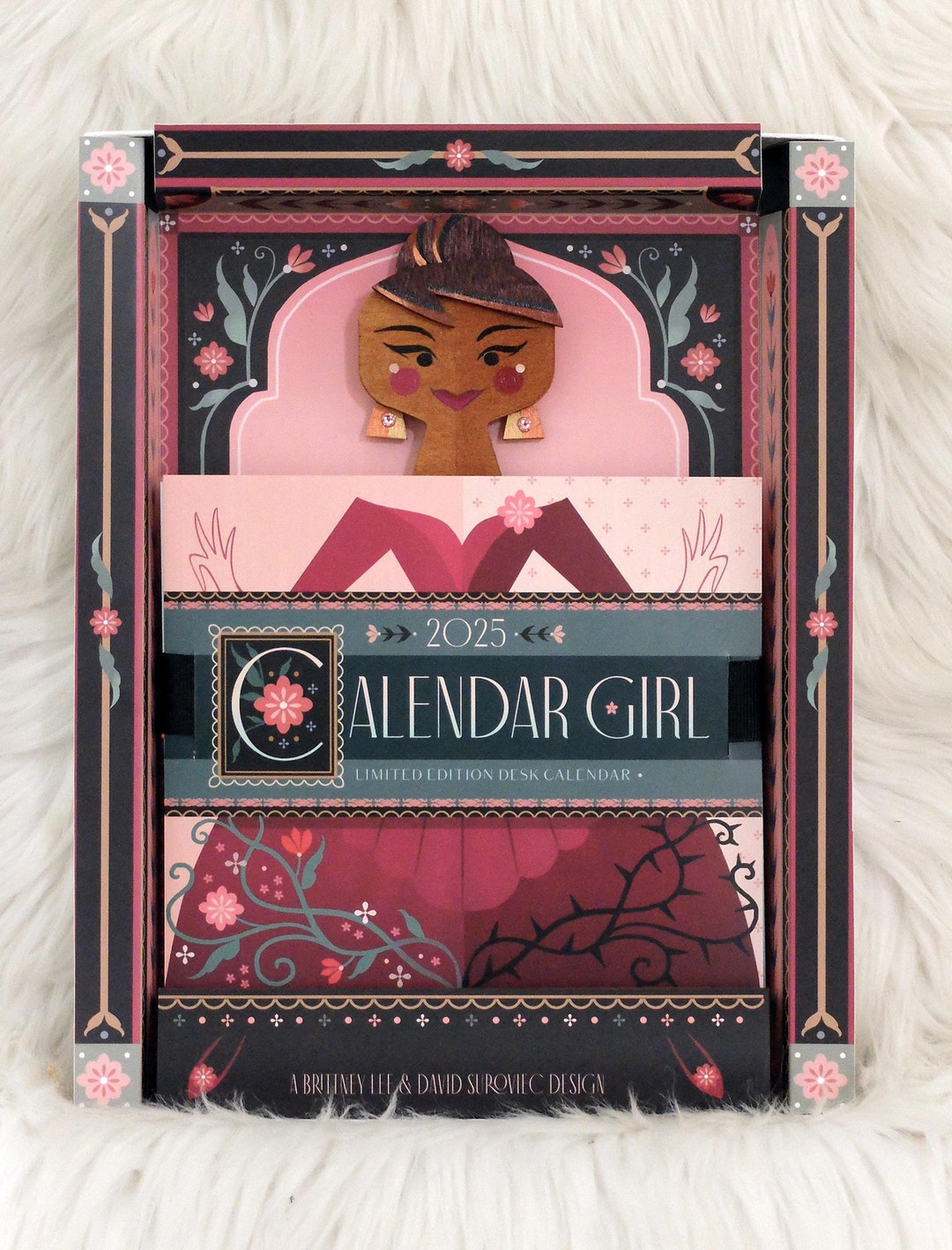 2025 Calendar Girl 225 of 500 Brunette With Earrings - Etsy