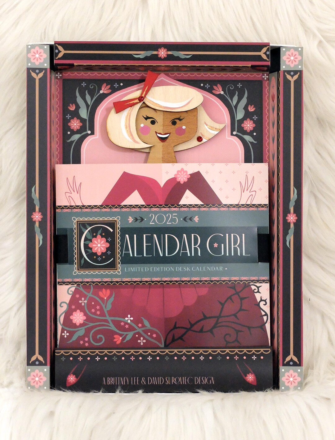 2025 Calendar Girl 199 of 500 Blonde With Bow - Etsy