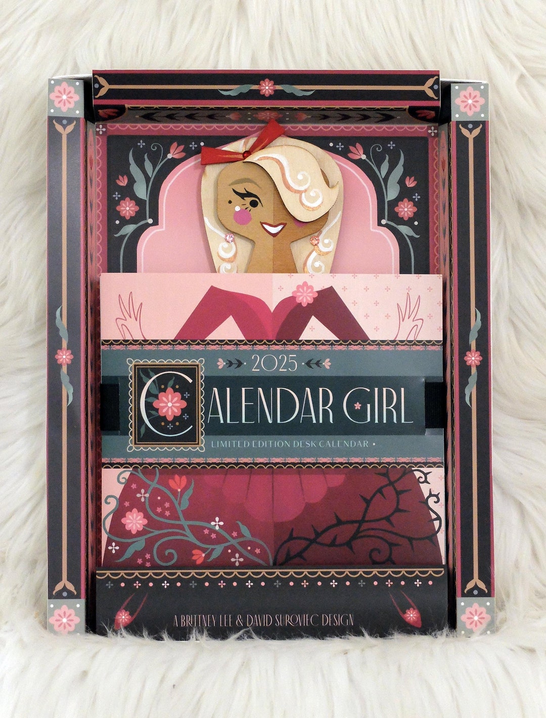 2025 Calendar Girl #217 of 500 - Blonde With Bow - Etsy