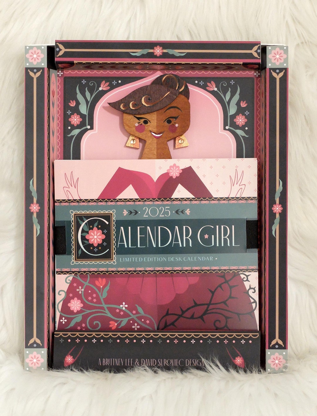 2025 Calendar Girl 30 of 500 Brunette With Earrings - Etsy