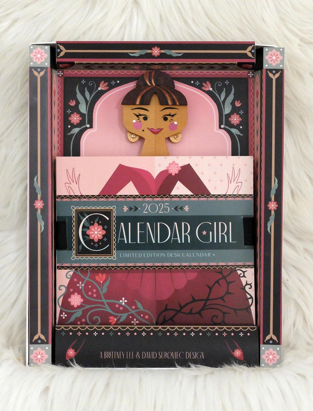 2025 Calendar Girl 108 of 500 Brunette With Earrings - Etsy