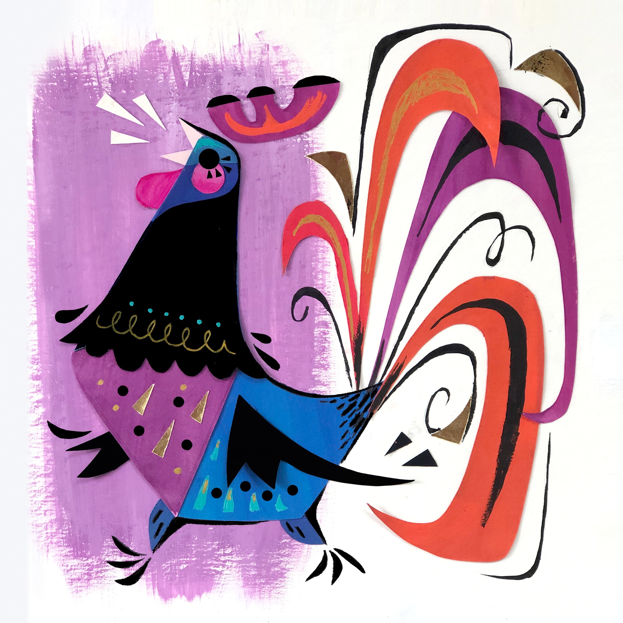 A Coodle-doodle-doo Print - Etsy