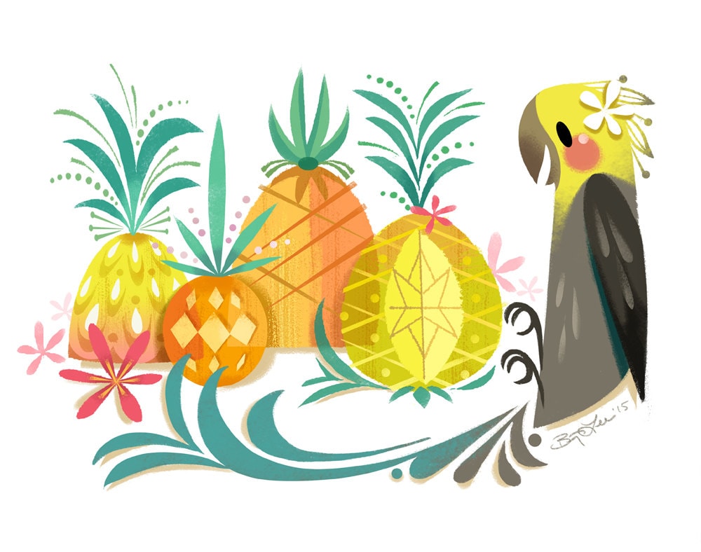 Medium Pina Print | Etsy