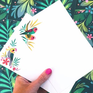 Tropical Greetings Flat Notecards - Set of 12 - Etsy Canada