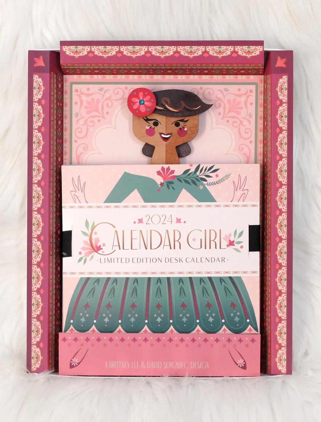 2024 Calendar Girl 45 of 500 Brunette With Flower - Etsy