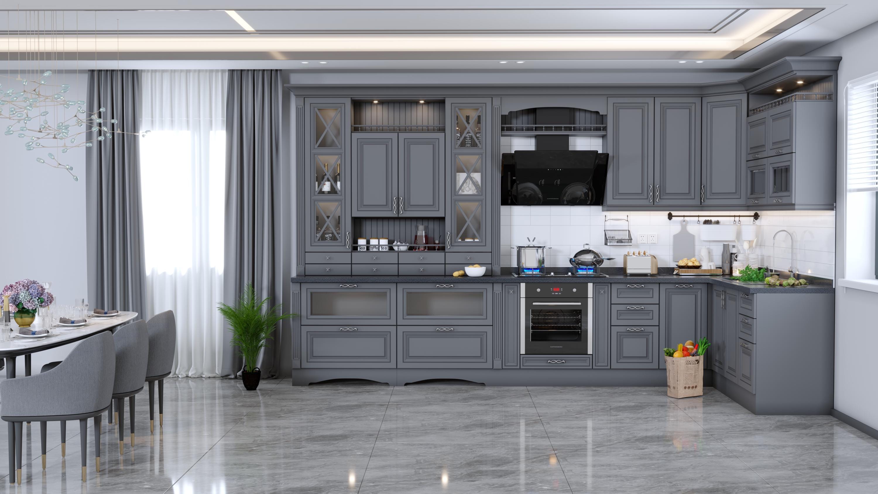 3D Kitchen Modelling, Interior Design, Realistic Render, 3D Rendering ...