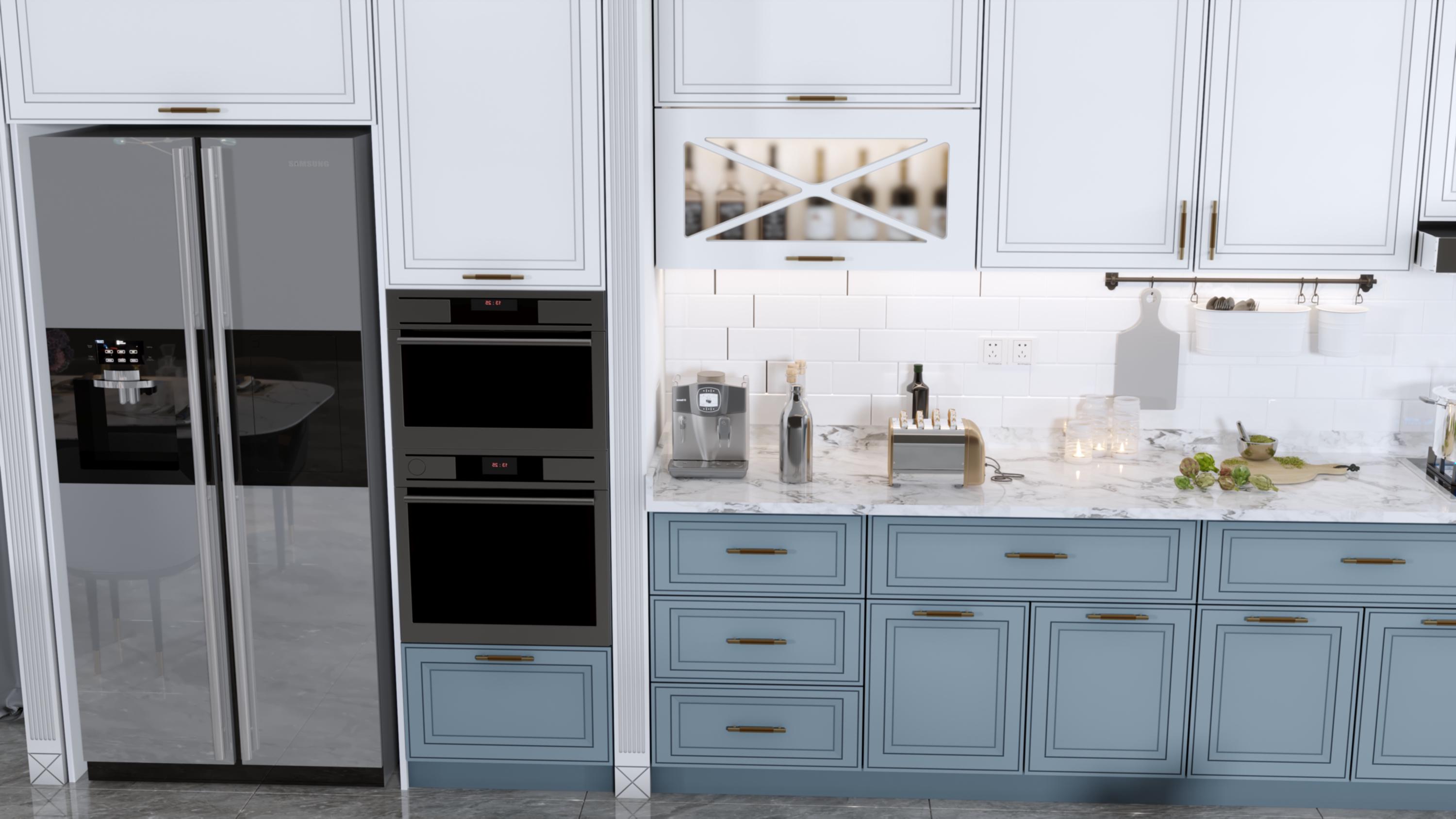 3D Kitchen Modelling, Interior Design, Realistic Render, 3D Rendering ...