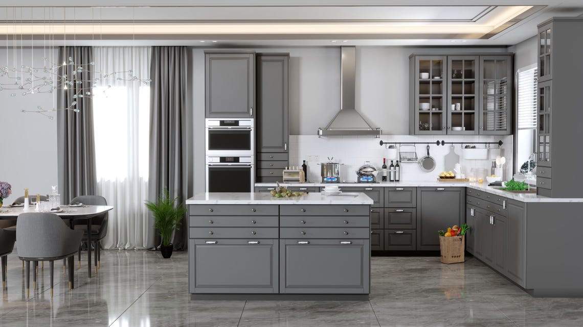 3D Kitchen Modelling, Interior Design, Realistic Render, 3D Rendering ...