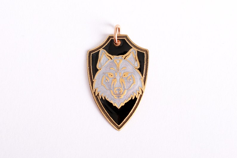White Wolf Pendant, Wolf Head Charm, Fenrir Pendant, Fenrir Jewelry ...