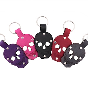 Skull Keychain, Halloween Keychain, Custom Keychain, Engraved Keychain ...