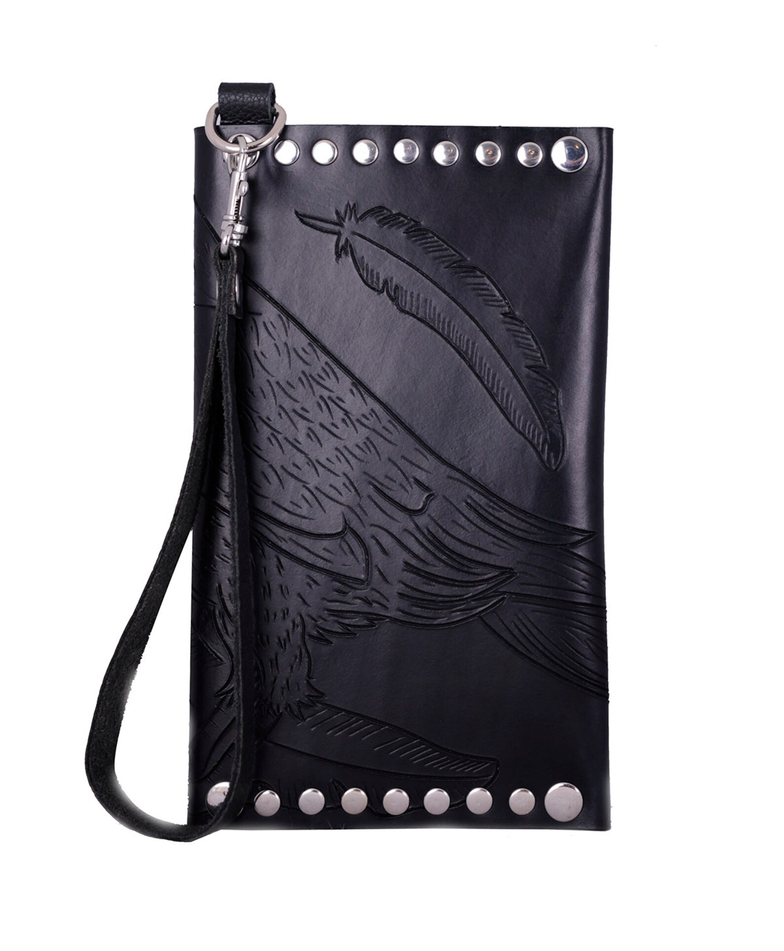 Gothic Raven, Raven Purse, Leather Raven, Small Clutch Wallet, Raven ...