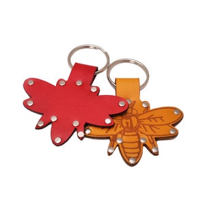 Bee Keychain Gold Bee Save the Bees Honeybee Queen Bee - Etsy