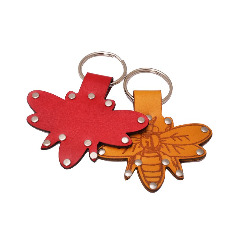 Bee Keychain Gold Bee Save the Bees Honeybee Queen Bee - Etsy