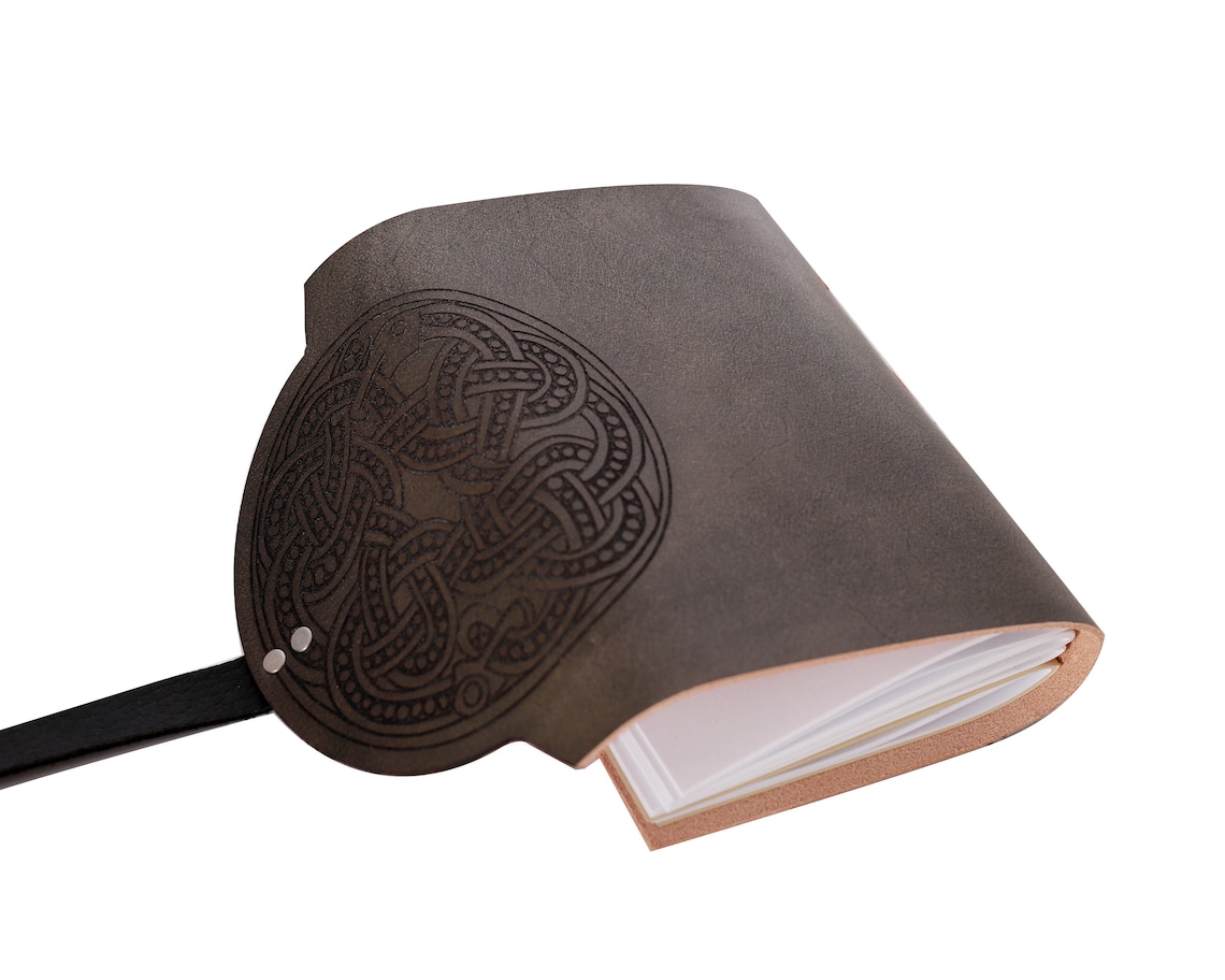 Ouroboros Snake Leather Journal Round Ouroboros Rustic Book | Etsy