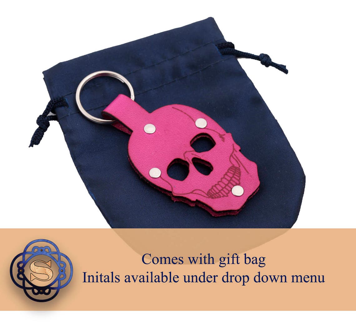 Skull Keychain, Halloween Keychain, Custom Keychain, Engraved Keychain ...