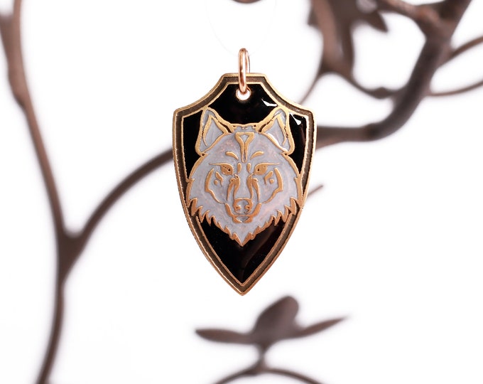 White Wolf Pendant, Wolf Head Charm, Fenrir Pendant, Fenrir Jewelry ...