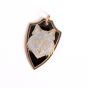 White Wolf Pendant, Wolf Head Charm, Fenrir Pendant, Fenrir Jewelry ...