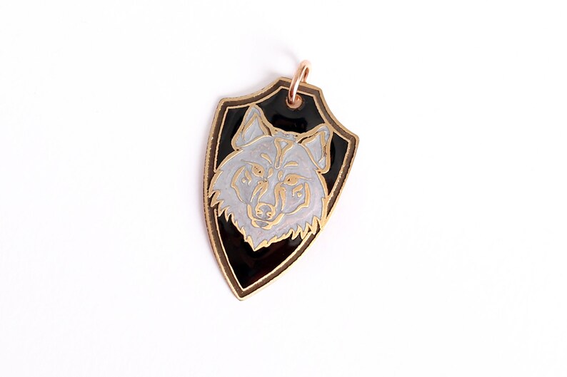 White Wolf Pendant, Wolf Head Charm, Fenrir Pendant, Fenrir Jewelry ...
