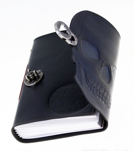 Gothic Sketchbook Necronomicon Book of Shadows Skull - Etsy