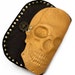 Gold Skull Purse, Leather Realistic Skull, Human Skull Satchel, Human ...
