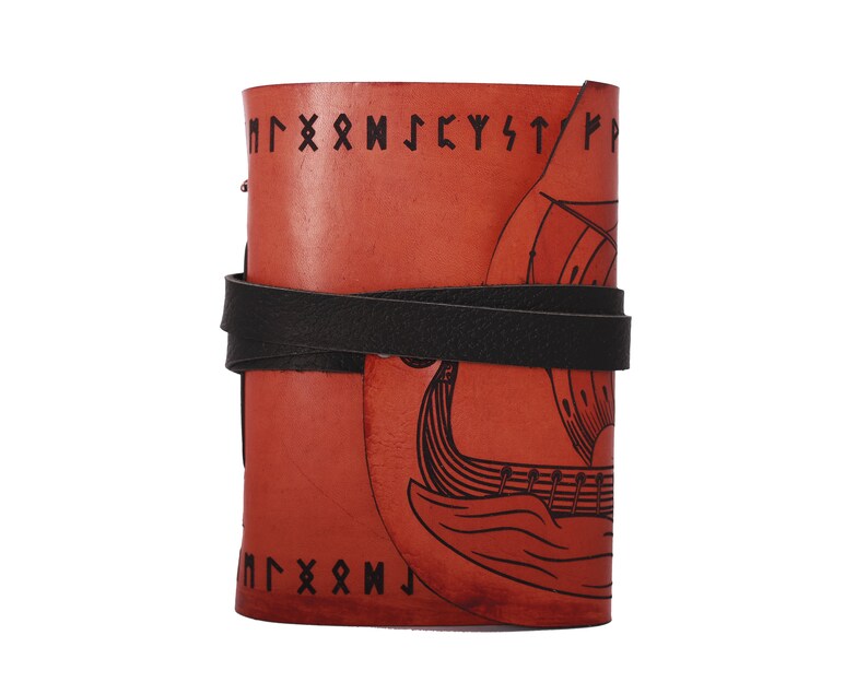 Viking ship journal Viking boat leather book Viking long | Etsy