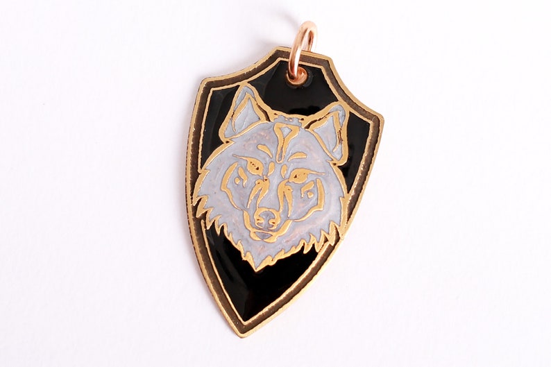 White Wolf Pendant, Wolf Head Charm, Fenrir Pendant, Fenrir Jewelry ...