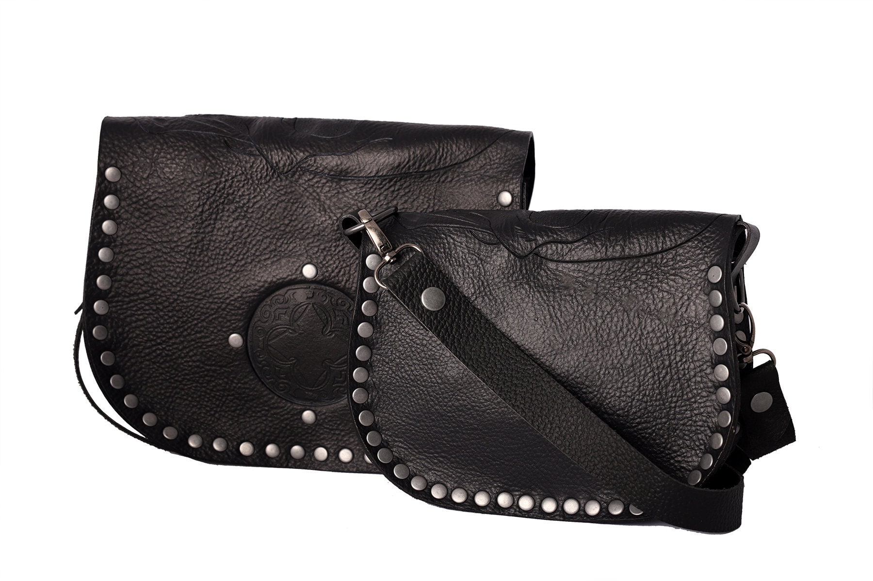 Human Skull Purse Realistic Human Skull Biker Bag Cross | Etsy