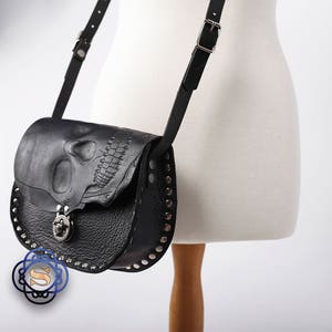 Human Skull Purse, Realistic Human Skull, Biker Bag, Cross Body Bag ...