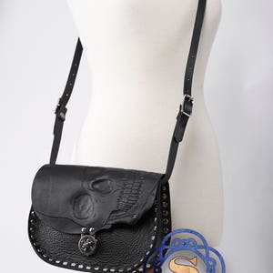 Human Skull Purse, Realistic Human Skull, Biker Bag, Cross Body Bag ...