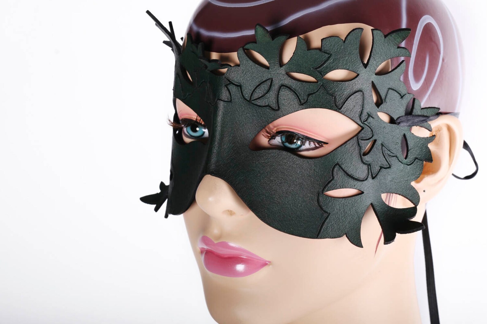 Small Leaf Mask, Festival Mask, Masquerade Masks, Masks for Sale ...