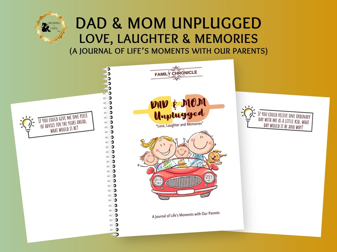 Mom & Dad, Unplugged: Family Legacy Journal, Parent Memory Book, Gift ...
