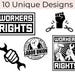 Worker's Rights SVG Pack - Digital Prints - Etsy