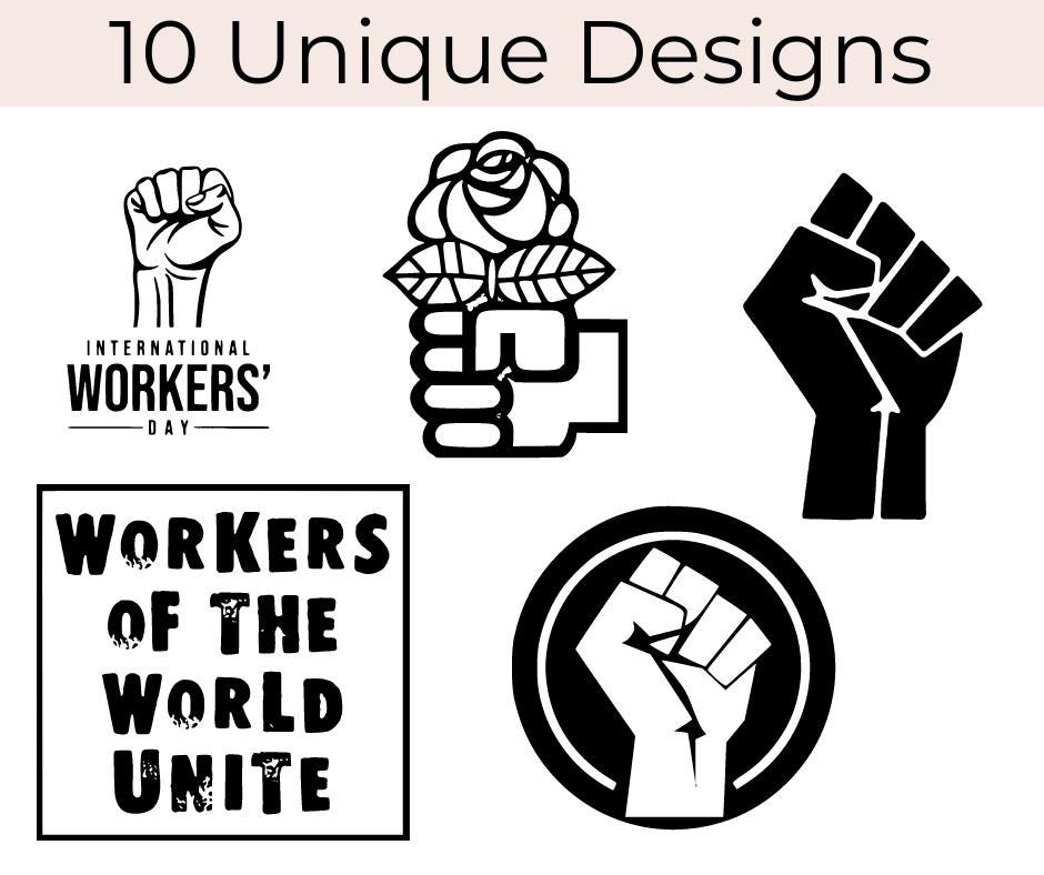 Worker's Rights SVG Pack - Digital Prints - Etsy
