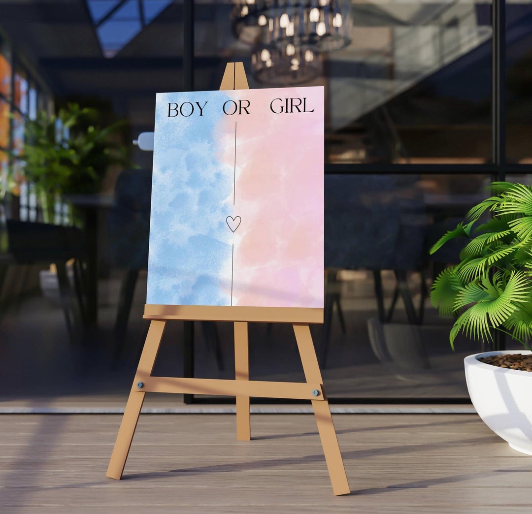Digital Boy or Girl Voting Panels 40x60cm and 50x70cm, Boy or Girl ...