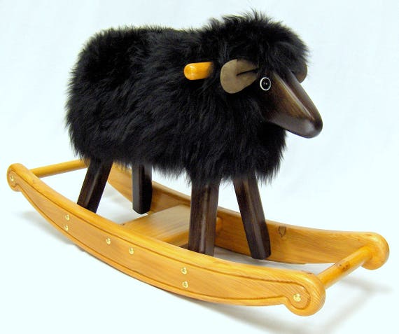 Jet Black Rocking Lamb | Etsy