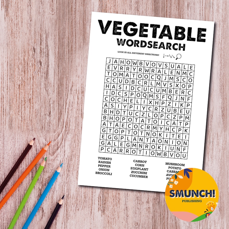 Printable Wordsearches, Instant Download, 5 Different Varieties - Etsy