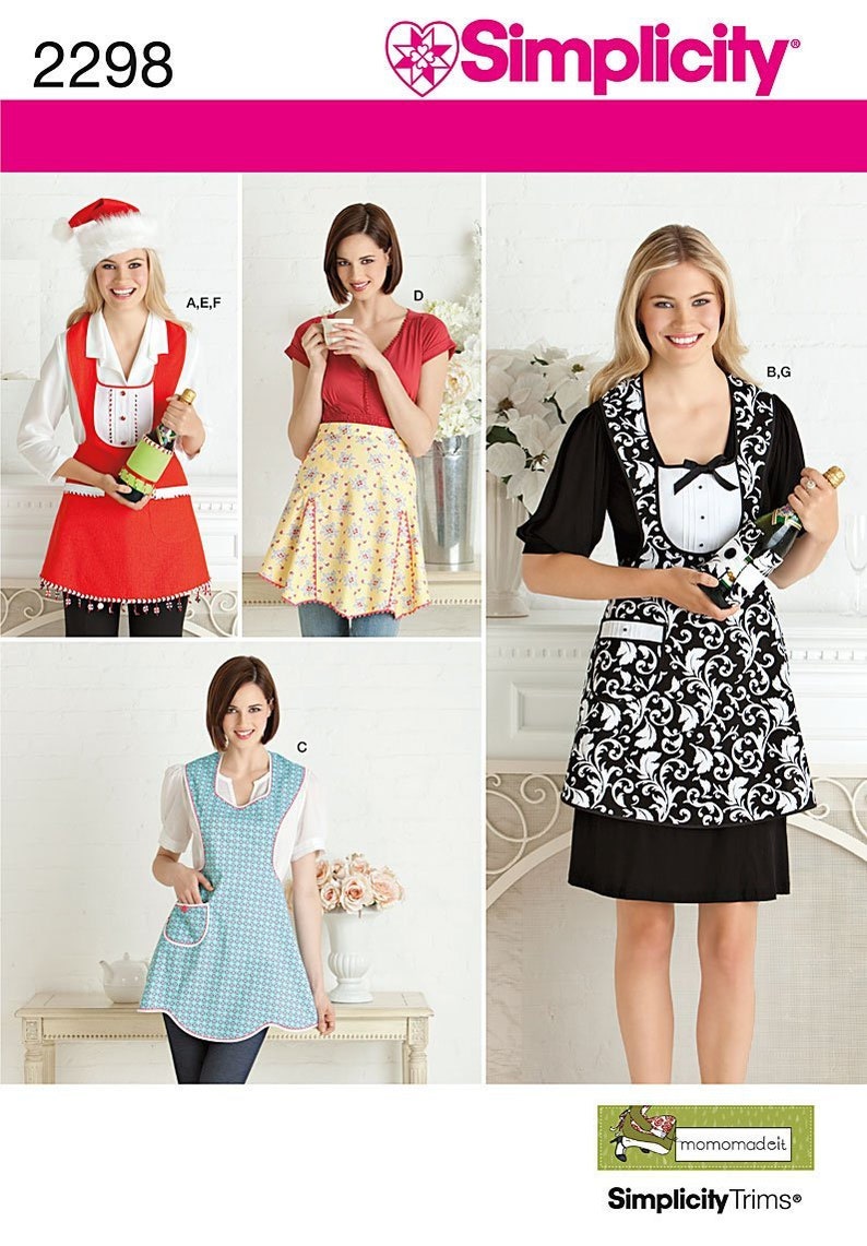 Simplicity Sewing Pattern 2298 Misses' Aprons, A (S-M-L) - Etsy