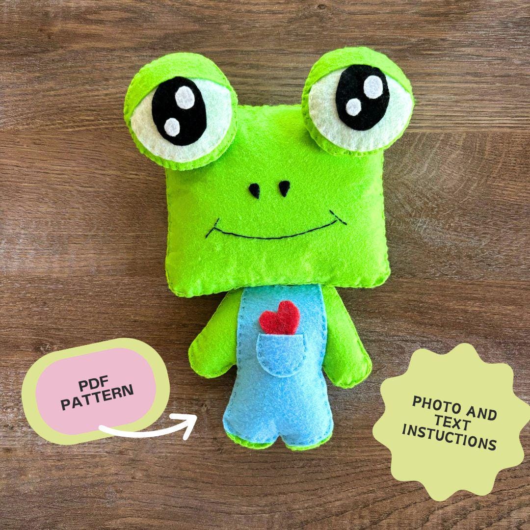 Frog Felt Toy PDF Pattern - Etsy