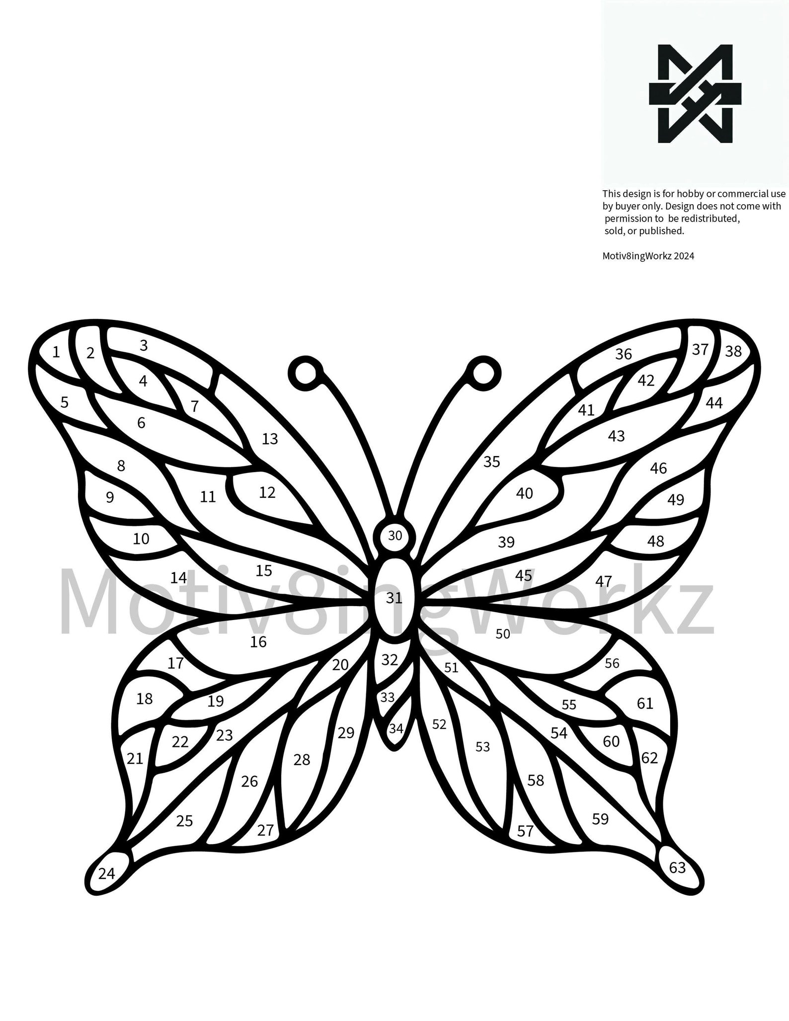 2 Butterfly Patterns for Stained Glass Projects - Etsy