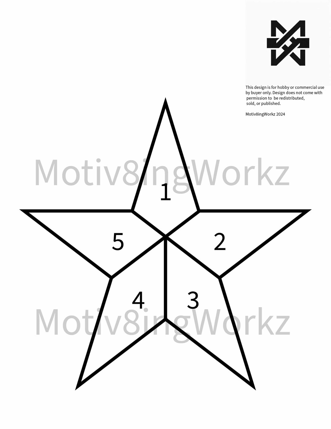 Star Pattern for Stained Glass Projects - Etsy