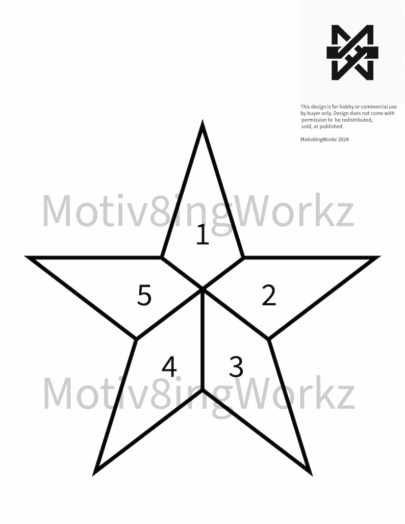 Star Pattern for Stained Glass Projects - Etsy