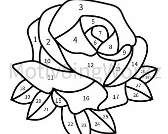 Rose Flower Pattern for Stained Glass Projects - Etsy