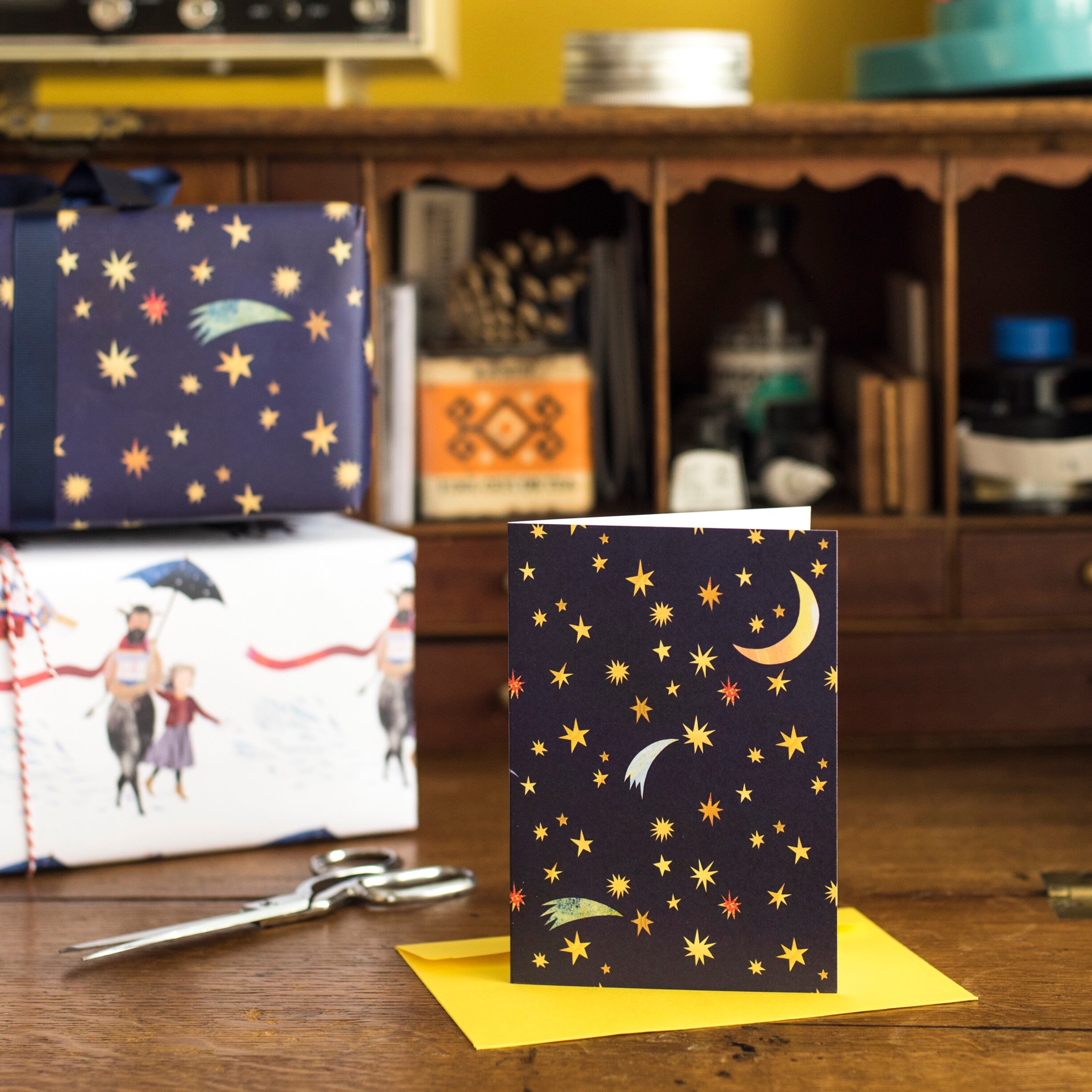 Starry Night Christmas Cards | Etsy