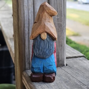 Hand Carved Wooden Hillbilly Sculpture, Whittled Figurine, Handmade ...