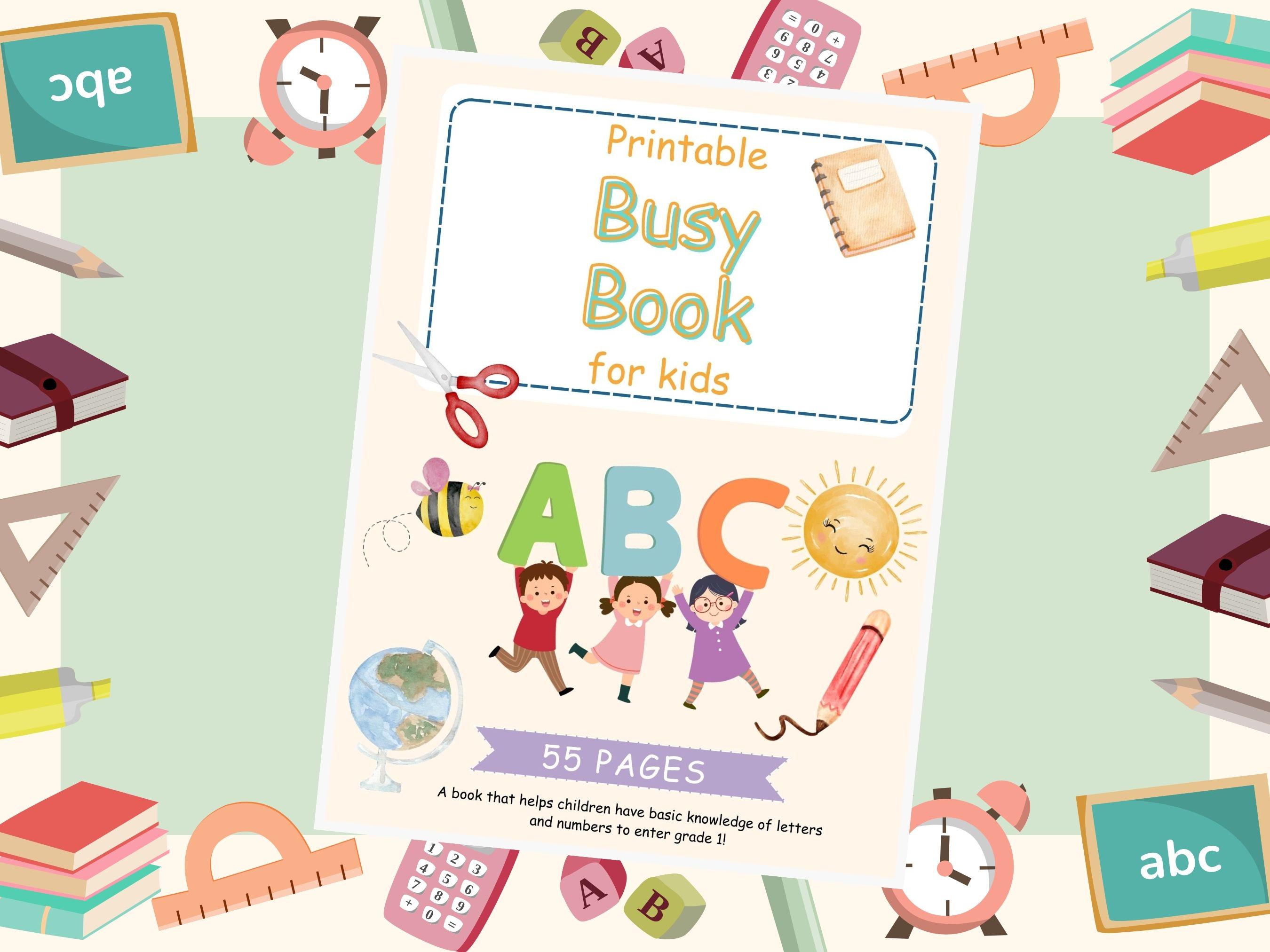 Printable Busy Book Printable, Homeschool Resources, Preschool, Kids ...