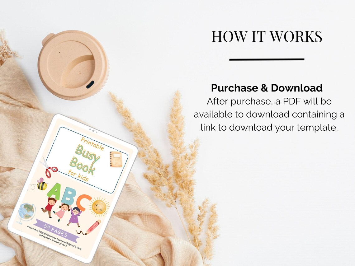 Printable Busy Book Printable, Homeschool Resources, Preschool, Kids ...