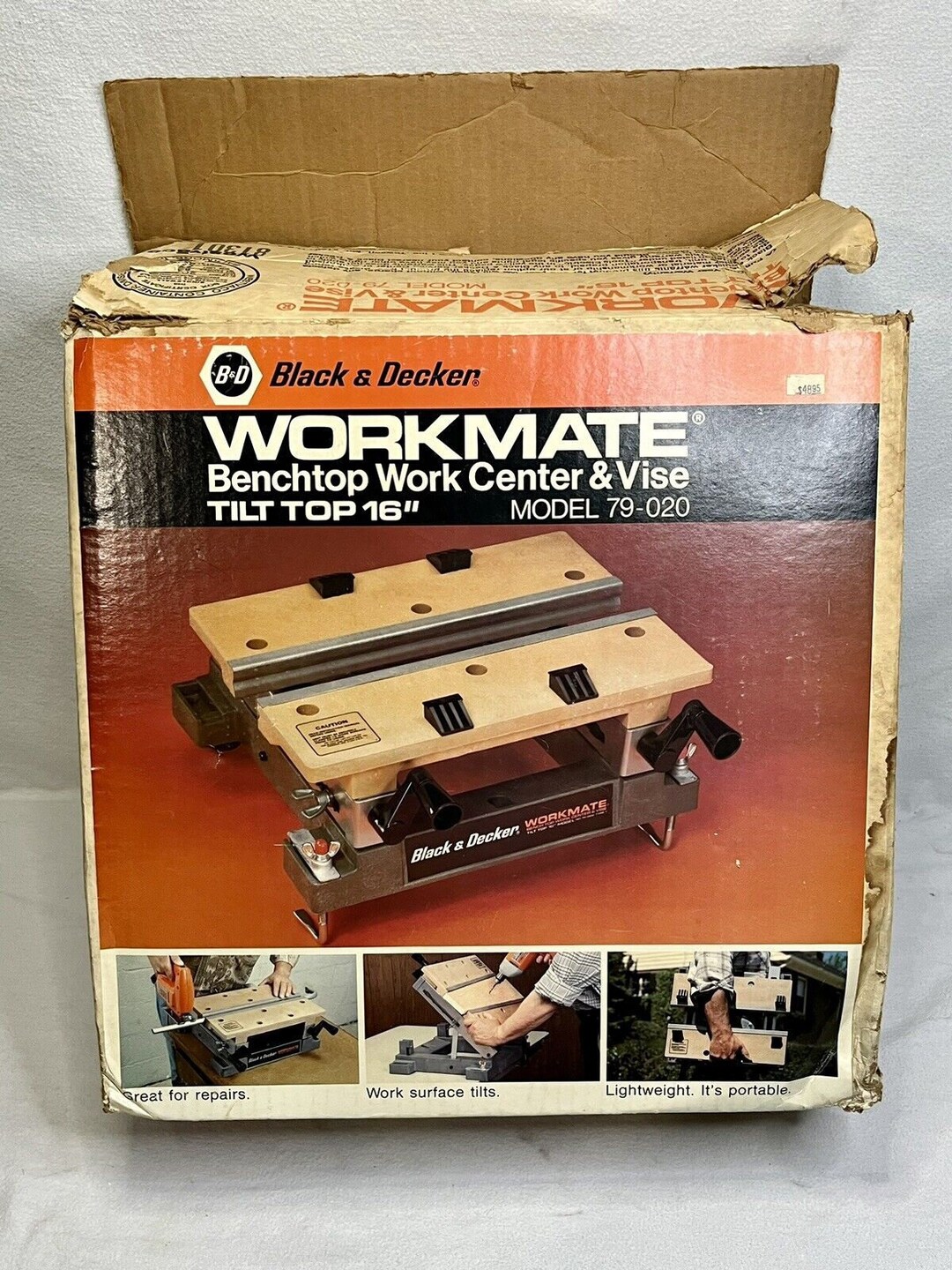 Black Decker Workmate Benchtop Work Center & Vise Model 79-020 Used ...