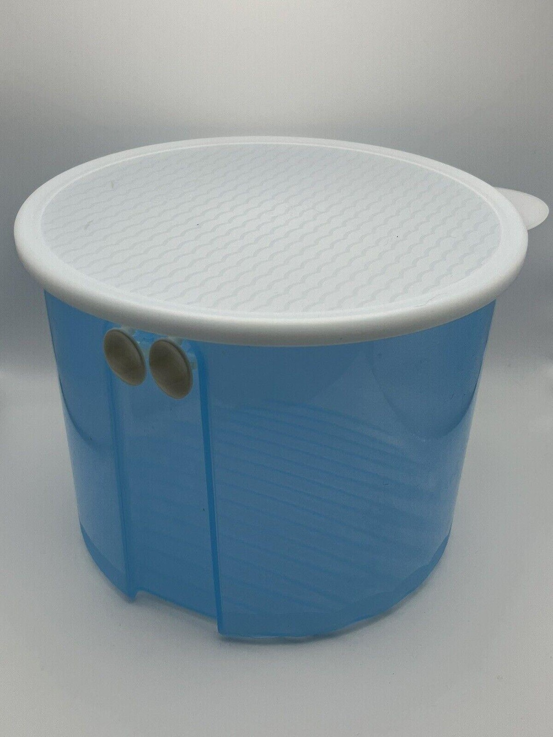 Tupperware Fridgesmart Blue Storage Container 20 Cup 5 Qt ROUND Vent ...